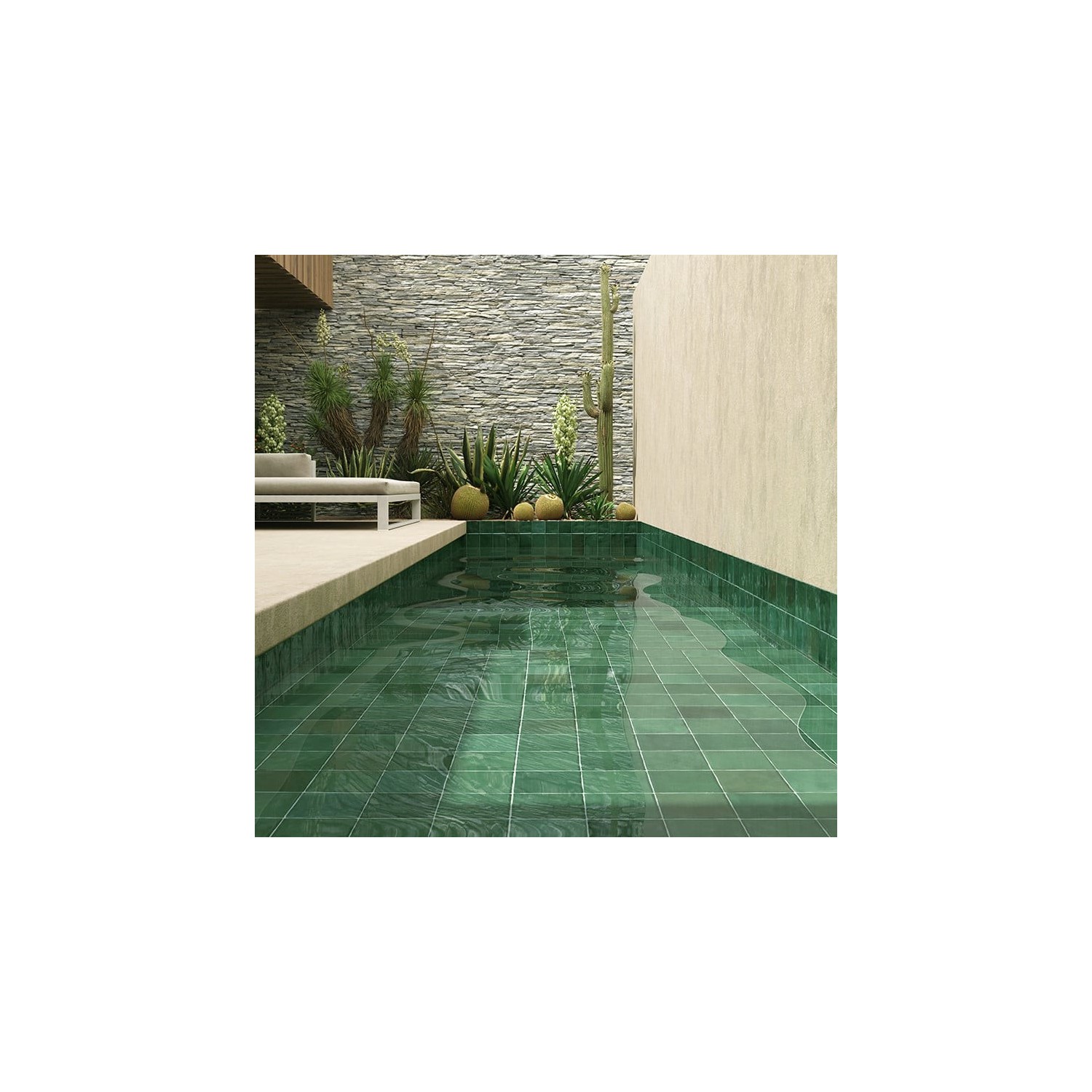 Azulejos Verdes Cuadrados | Ceramic Connection