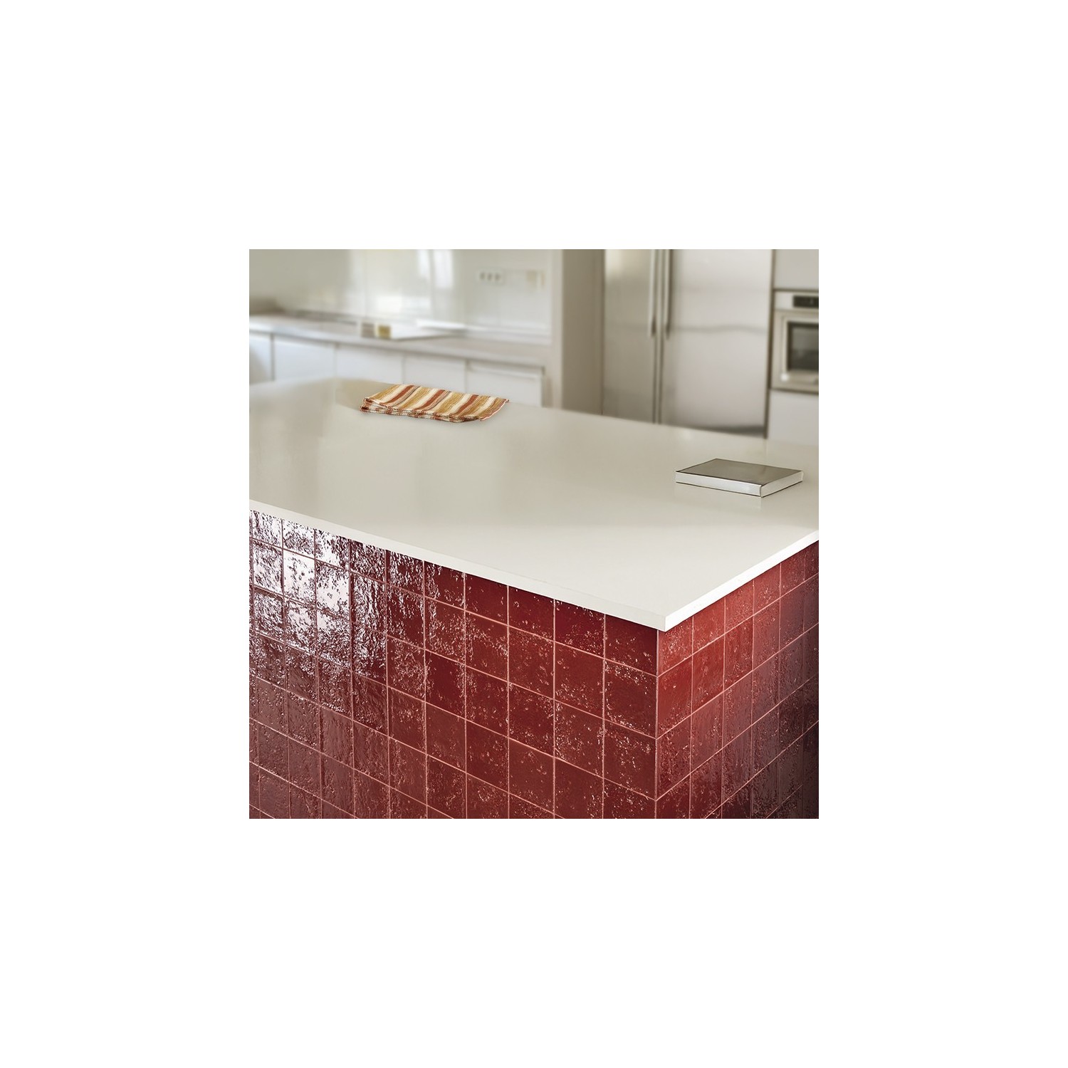 Red Ceramic Tiles For Countertop